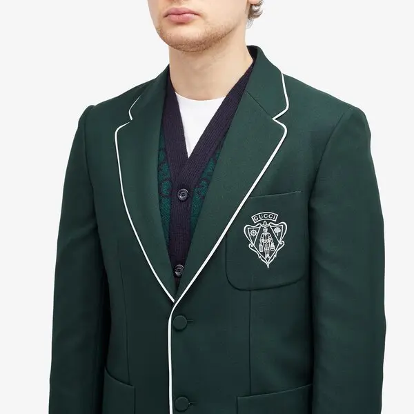Gucci Marcell Blazer - Deep Bottle Green | Editorialist